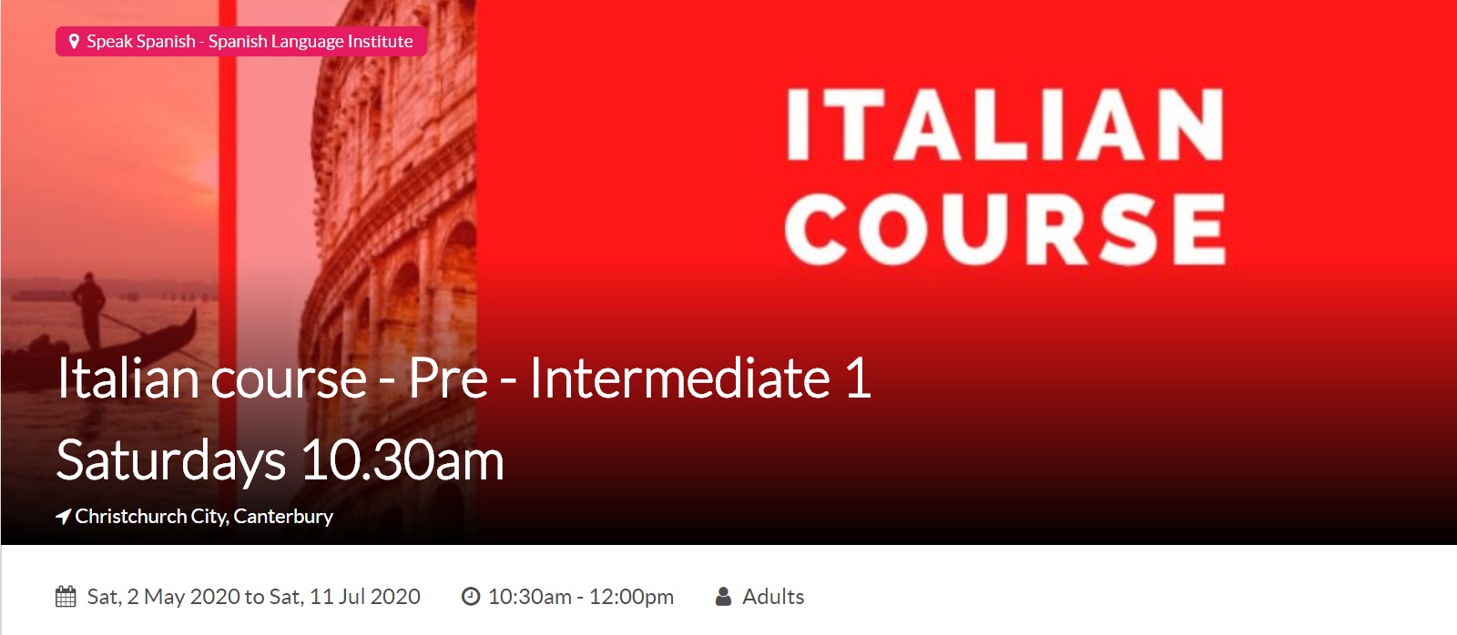 Speak Spanish™ – Spanish Language Institute » Italian Courses